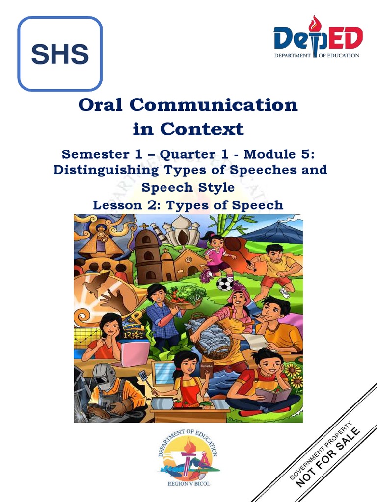 Oralcomm Q1 Module 5 Lesson 2 | PDF | Speech | Rhetoric