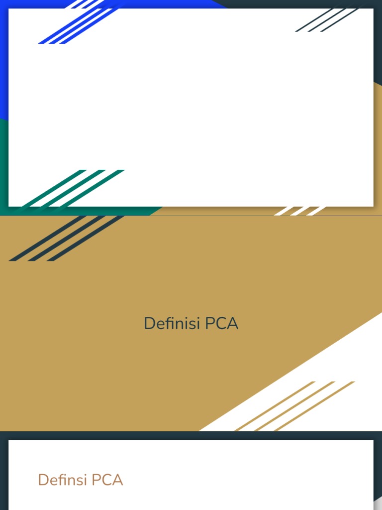 Cara Kerja dan Pengertian PCA | PDF | Metode & Bahan Ajar | Komputer