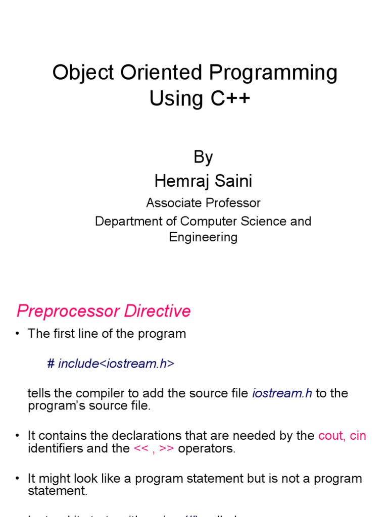 OOSP - Basics | PDF | Parameter (Computer Programming) | Pointer ... OOSP - Basics | PDF | Parameter (Computer Programming) | Pointer ...