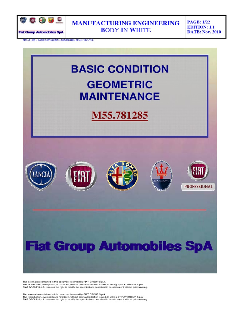 M55.781285 BASIC CONDITION Ed - 1.0 - EN | PDF | Specification ...