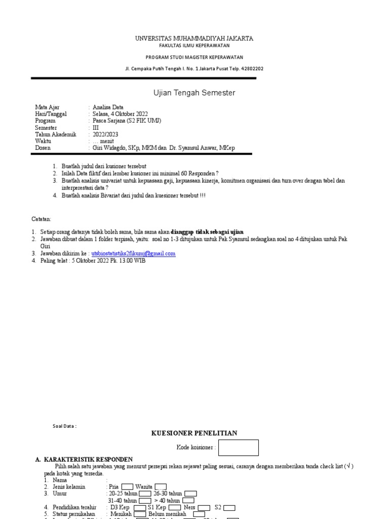 Uts Statistik Pak Giri | PDF