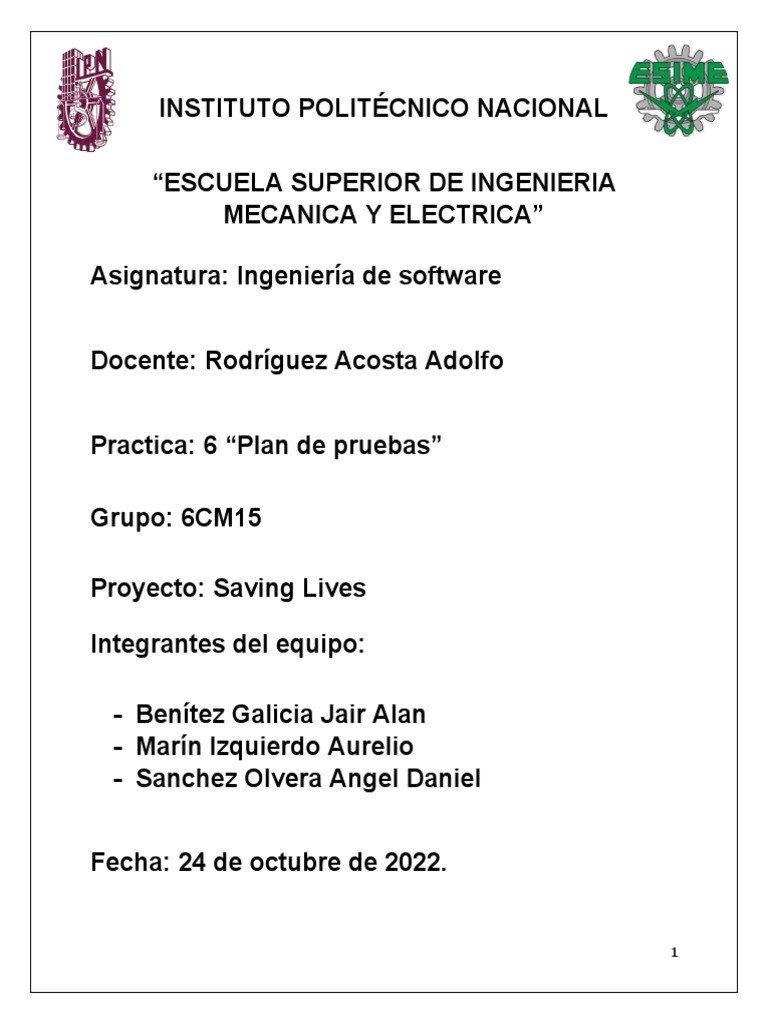 6CM15 Equipo06 06PruebasdelSistema-1 | PDF | Contraseña | Usuario (informática)