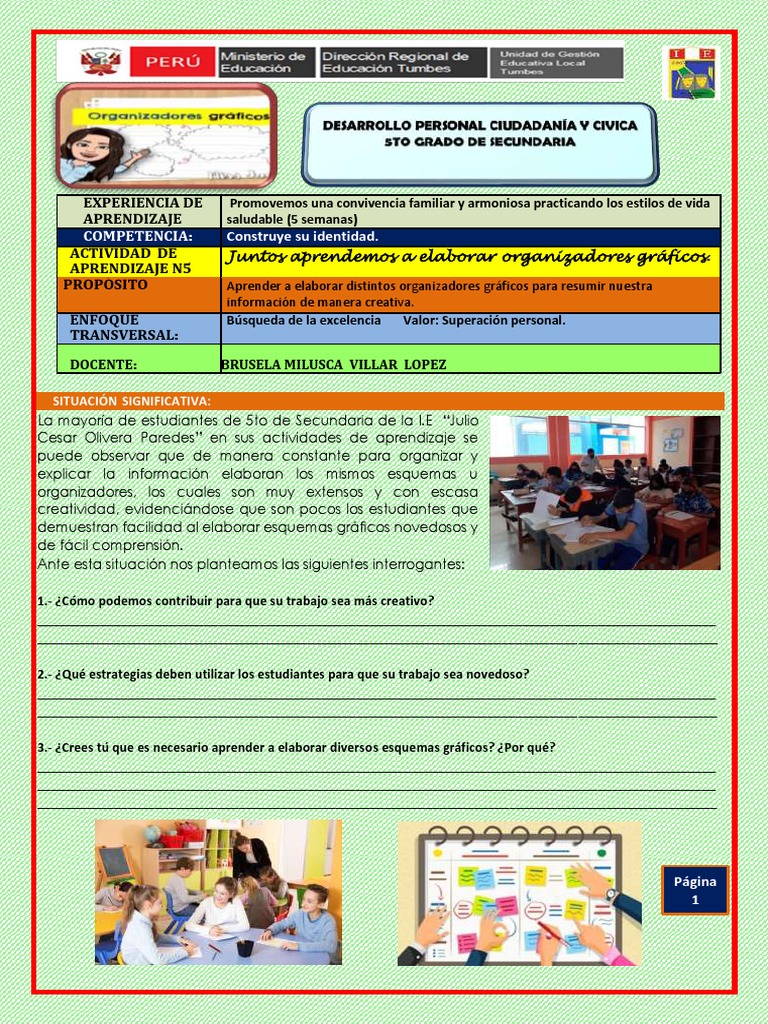 Sesion 5 DPCC 3er Bim | PDF | Aprendizaje | Evaluación