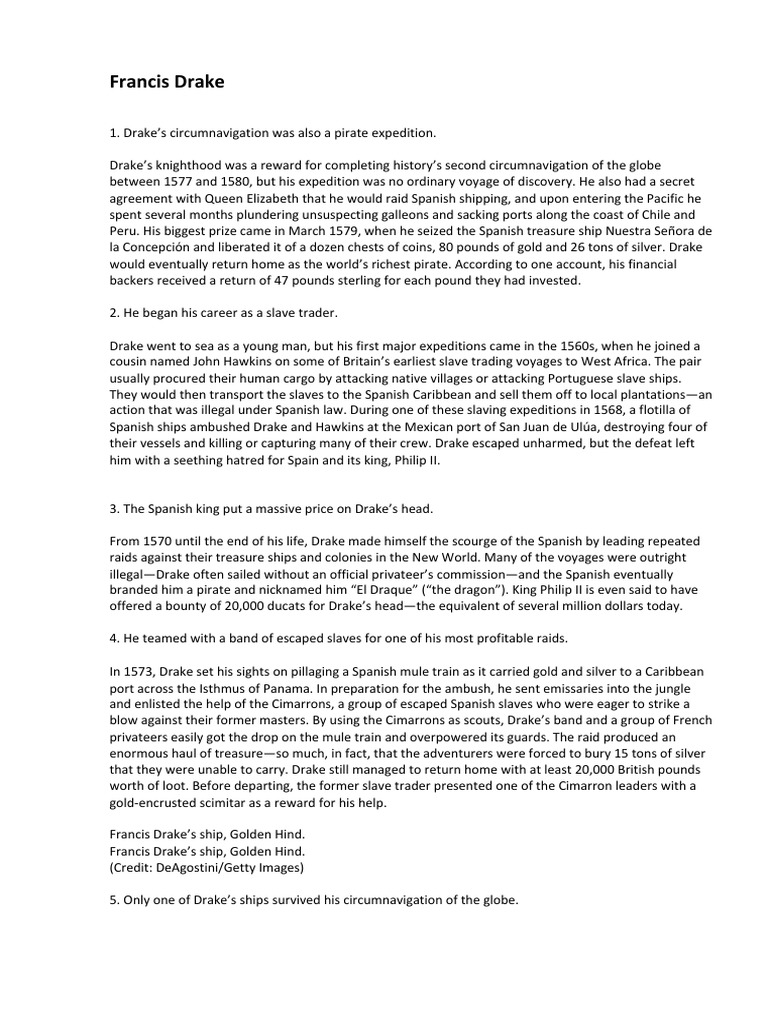 Francis Drake | PDF | Francis Drake | Spanish Empire