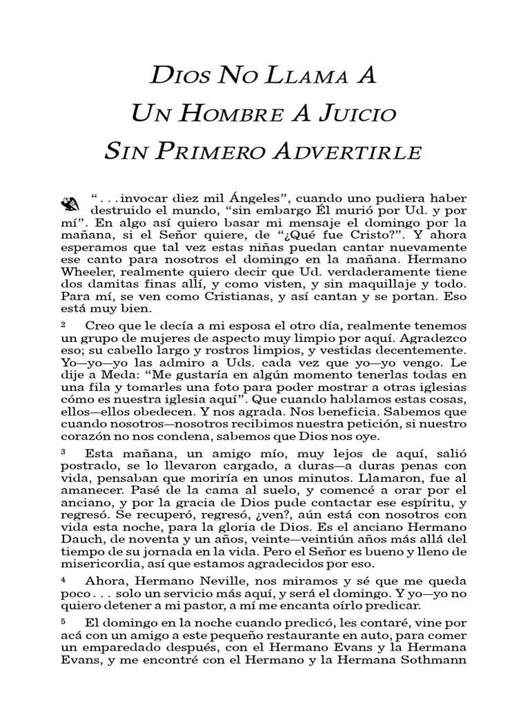 Advertencias Divinas y Testimonios de Fe | PDF | Jonás | Oración