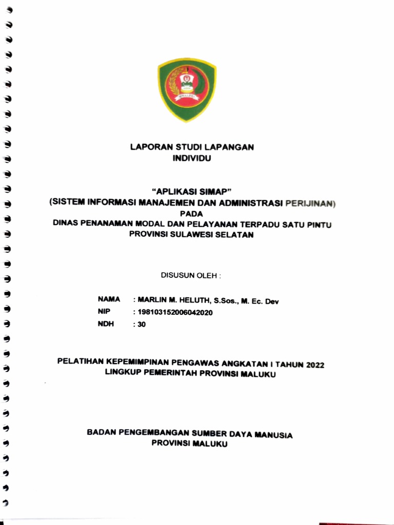 CTH Lap Individu Stula | PDF