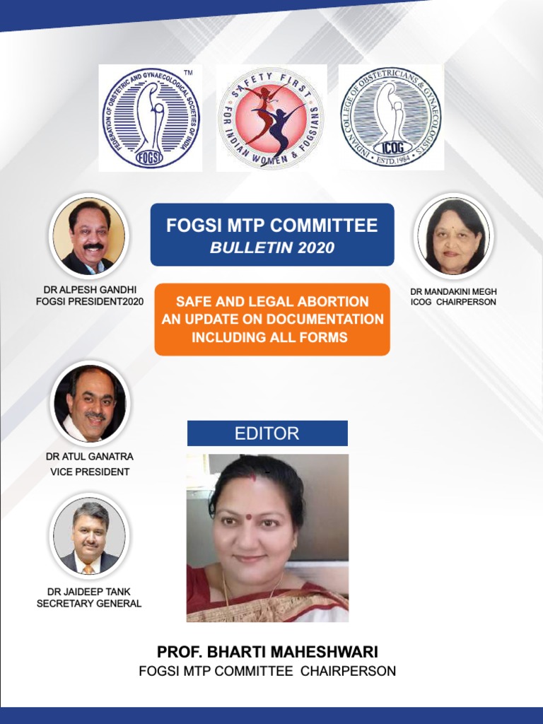 Fogsi MTP Committee Bulletin 2020 | PDF | Abortion | Pregnancy