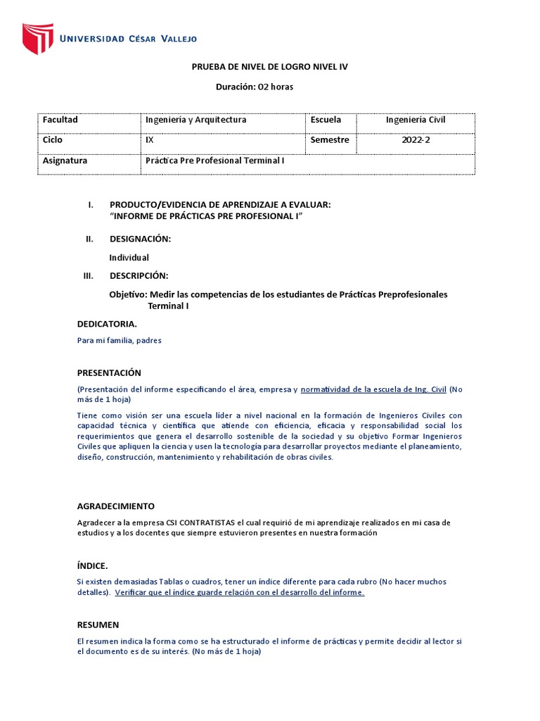 03 Ath - Prueba de Nivel de Logro 9no Ciclo Ucv Pfa 2022 II | PDF | Ingeniería | Business