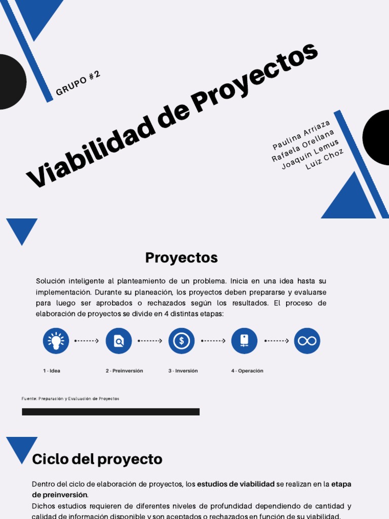 Grupo 2 - Qué Es La Viabilidad de Un Proyecto | PDF | Mercado (economía ...