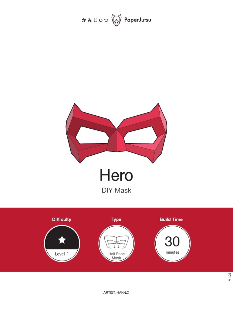 Hero HF Mask | PDF | Adhesive | Paper