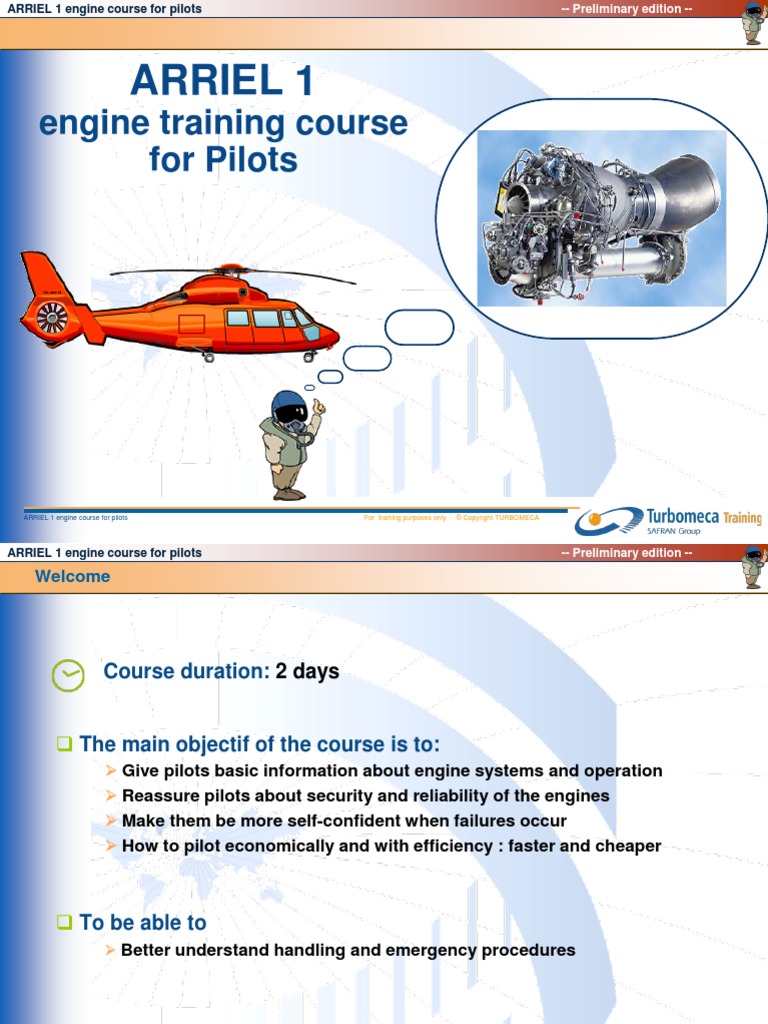 Arriel 1 Cours Pilotes 2009 06 | PDF | Engines | Propulsion