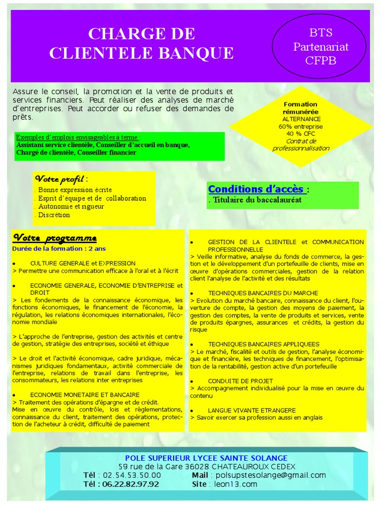 Charge de Clientele Banque | PDF | Banques | Business