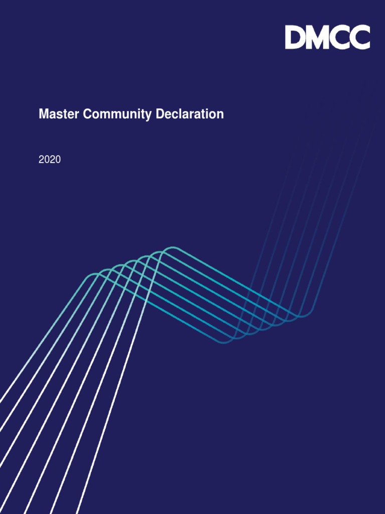 Master Community Declaration 2020 | PDF