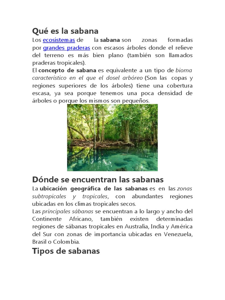 La Sabana | PDF | Sabana | Clima templado
