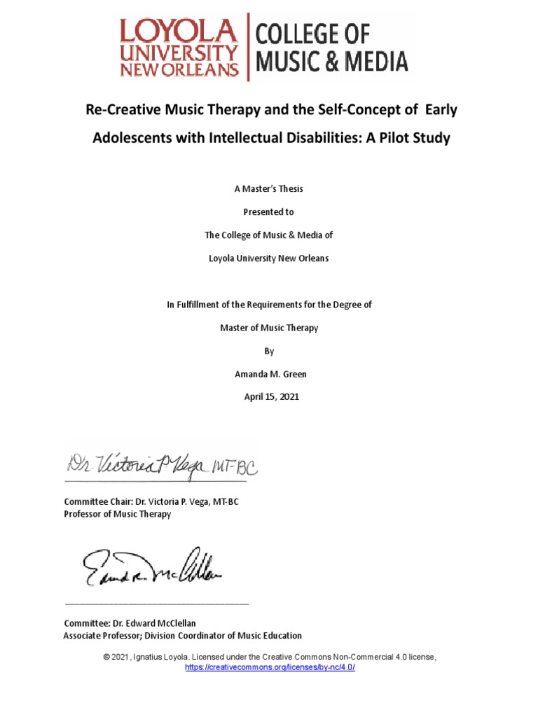 Green Thesis Final PDF | PDF | Psychotherapy | Intellectual Disability