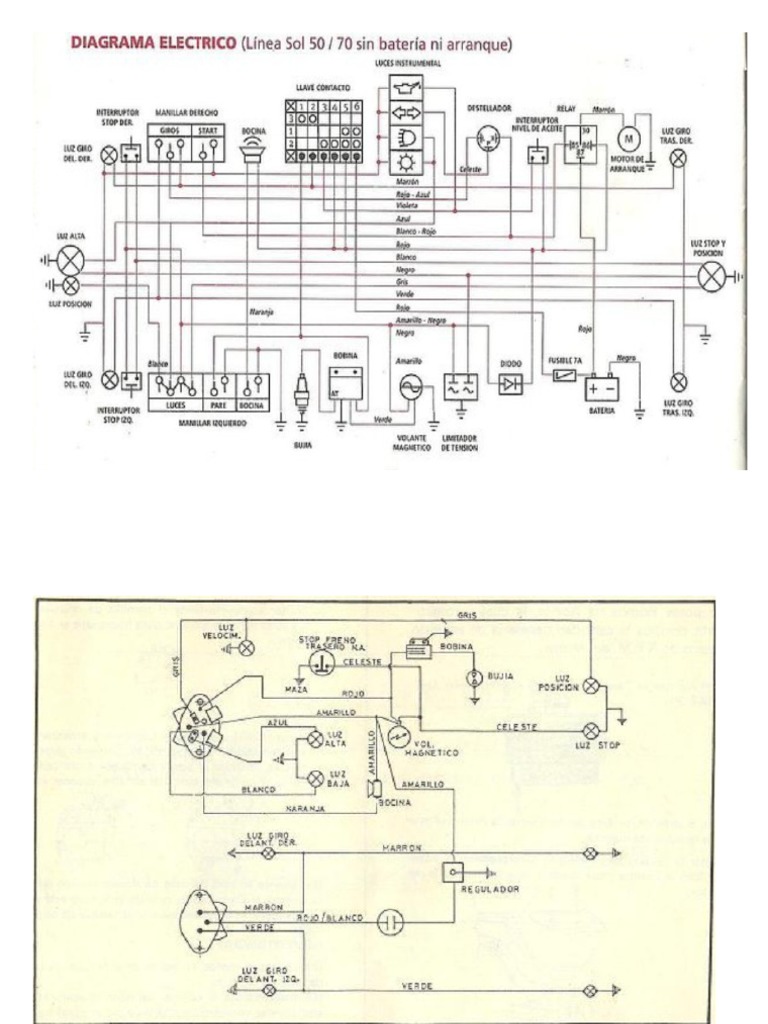 Diagrama Electrico de Zanella 50-70 | PDF