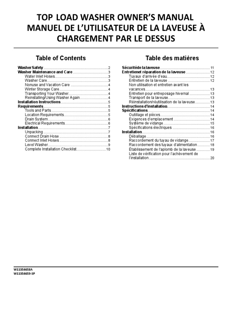 Maytag Owners Manual | PDF | Washing Machine | Tap (Valve)