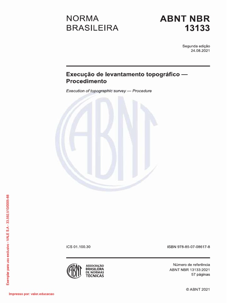 Abnt NBR 13133 | PDF