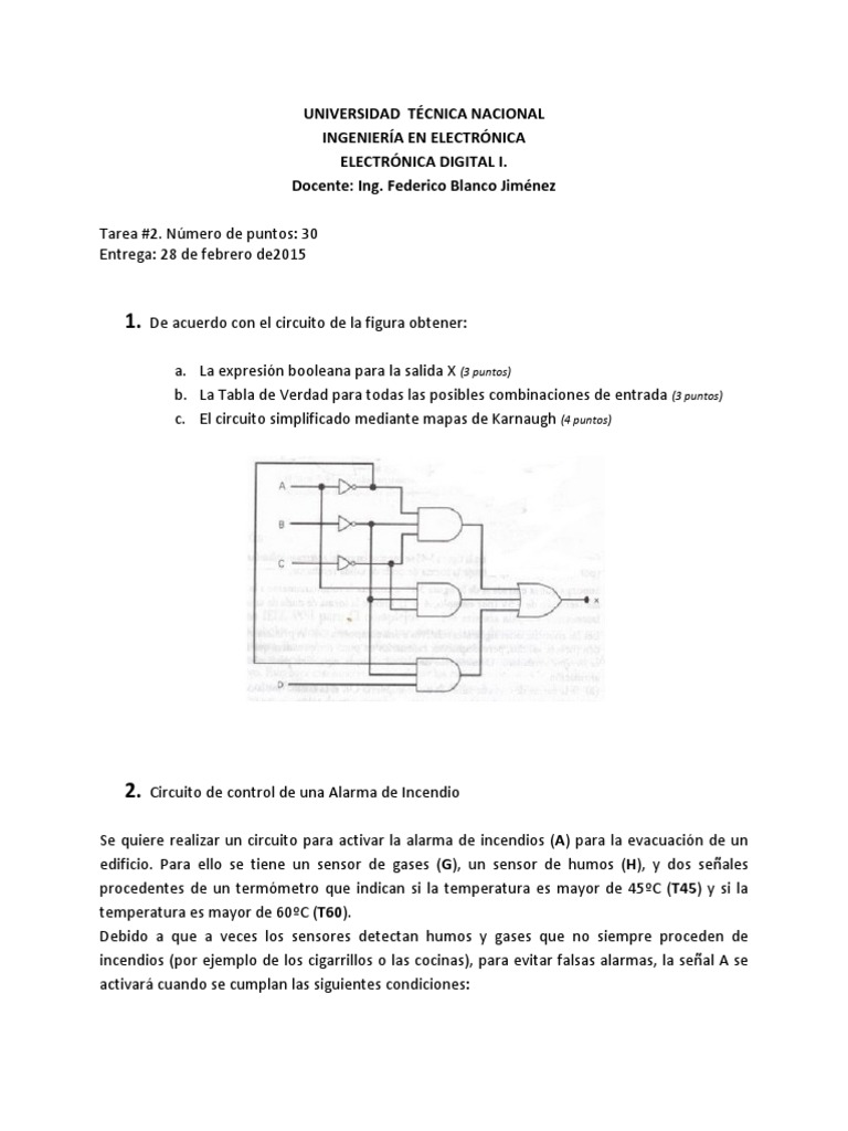 Tarea 2 | PDF | Electrónica | Sensor