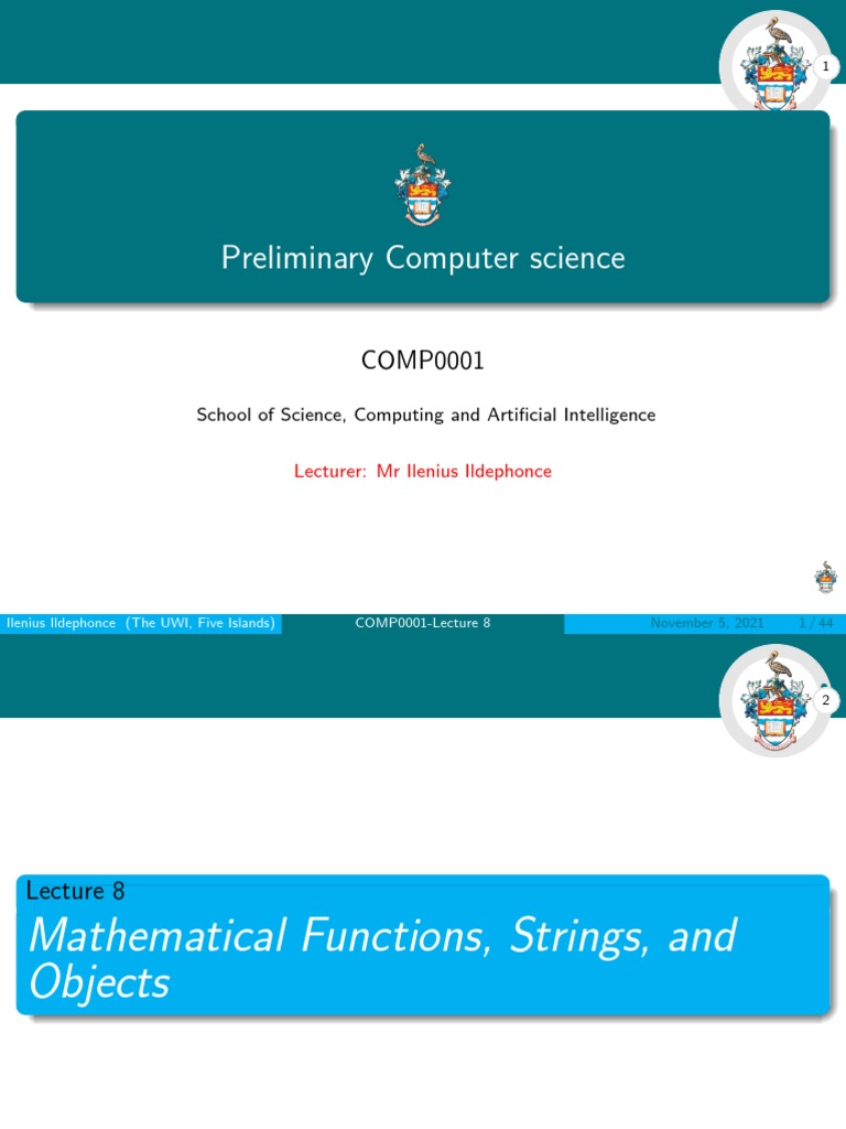 Lecture 8 Download Free Pdf String Computer Science Character Encoding