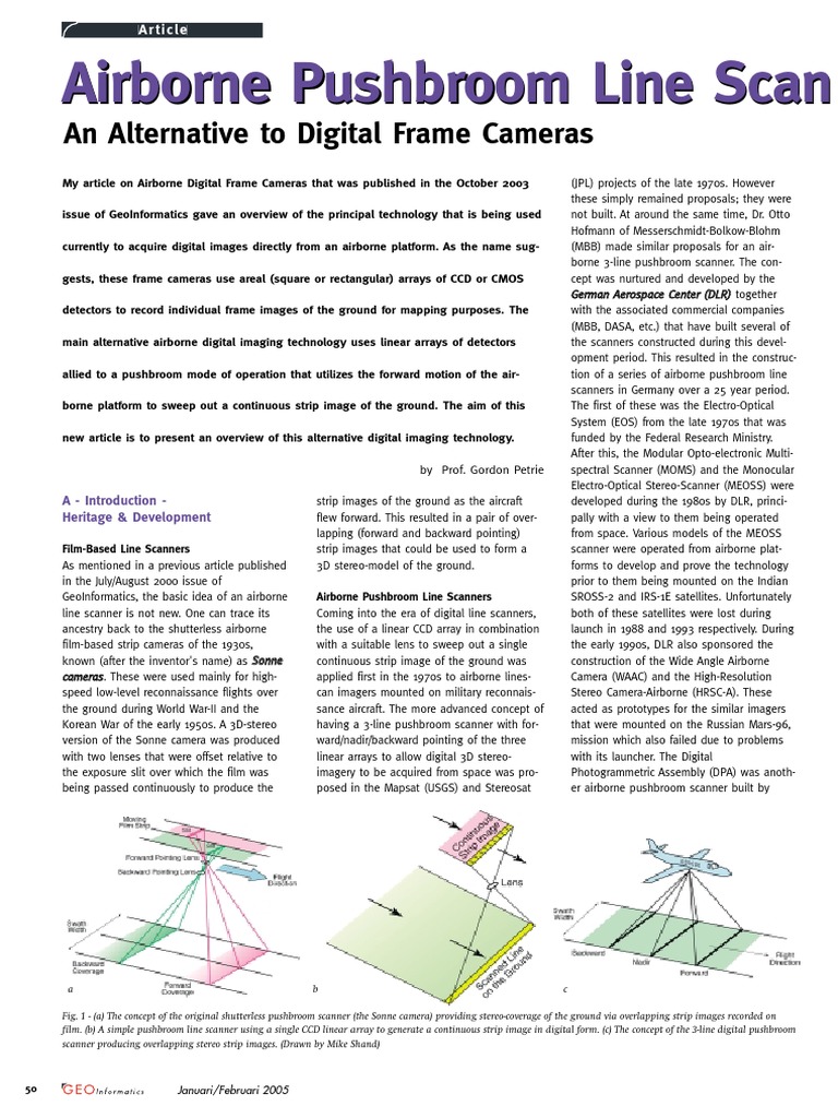 Airborne Pushbroom Imaging Overview | PDF | Image Scanner | Infrared