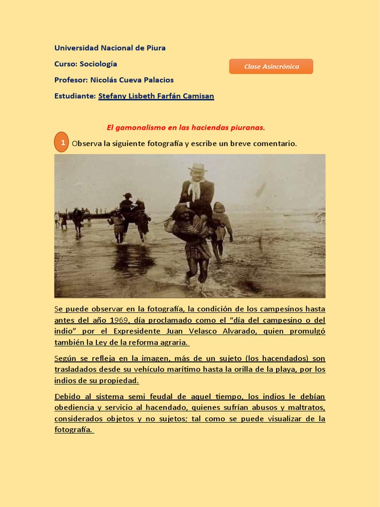 SEMANA 06 El Gamonalismo. Clase Asincrónica | PDF SEMANA 06 El Gamonalismo. Clase Asincrónica | PDF