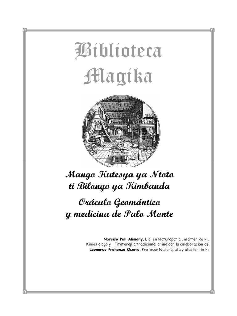 Oraculo Geomantico y Medicina Del Palo Monte | PDF | Sobrenatural
