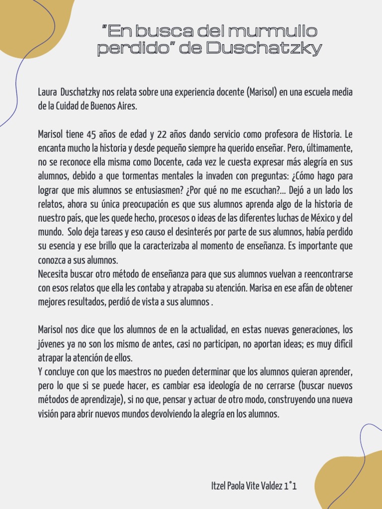 En Busca Del Murmullo Perdido De Duschatzky Pdf