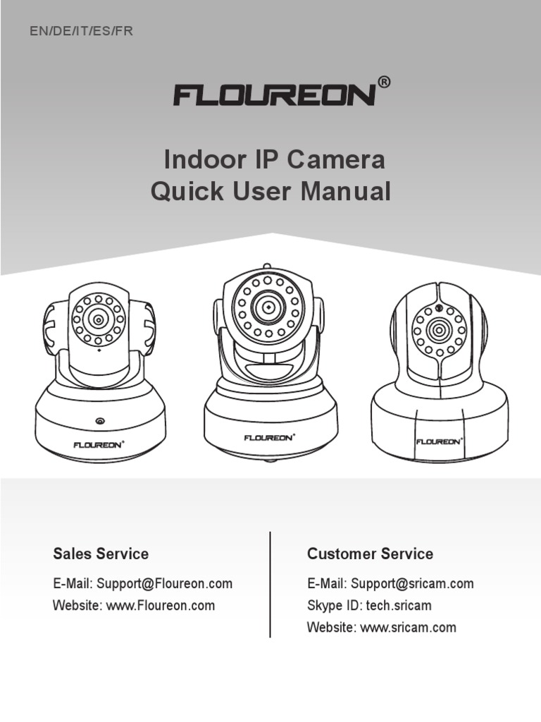 Floureon Indoor Camera Manual | PDF | Computer Network | Wi Fi