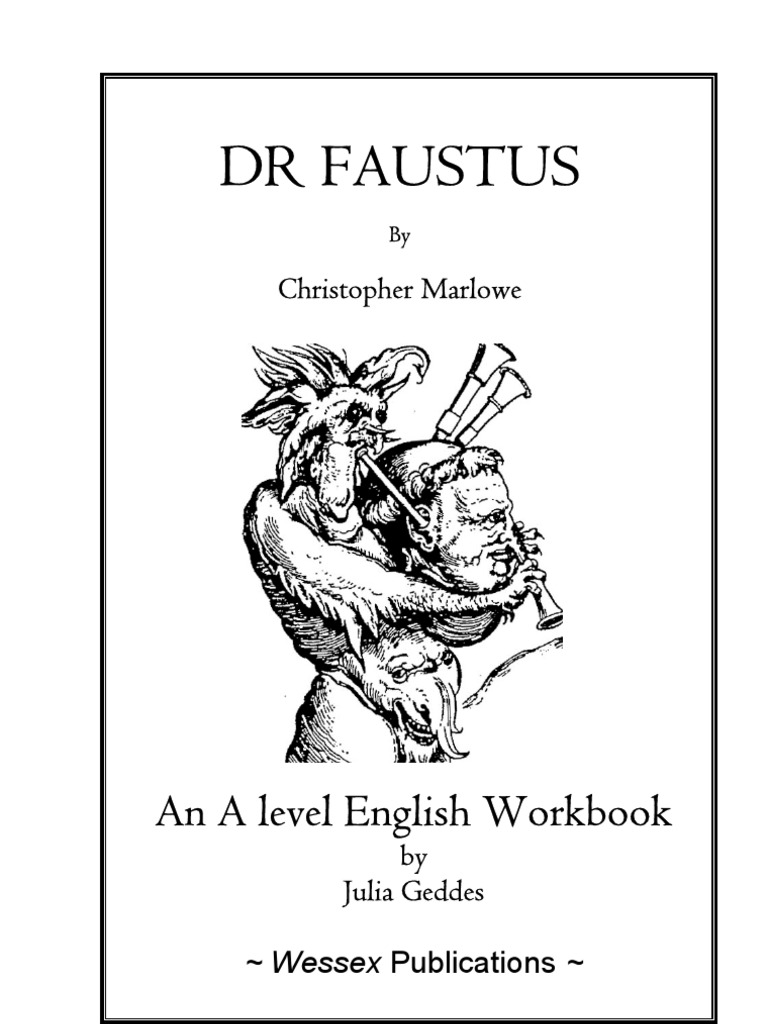 DR Faustus Workbook | PDF | Christopher Marlowe | Augustine Of Hippo