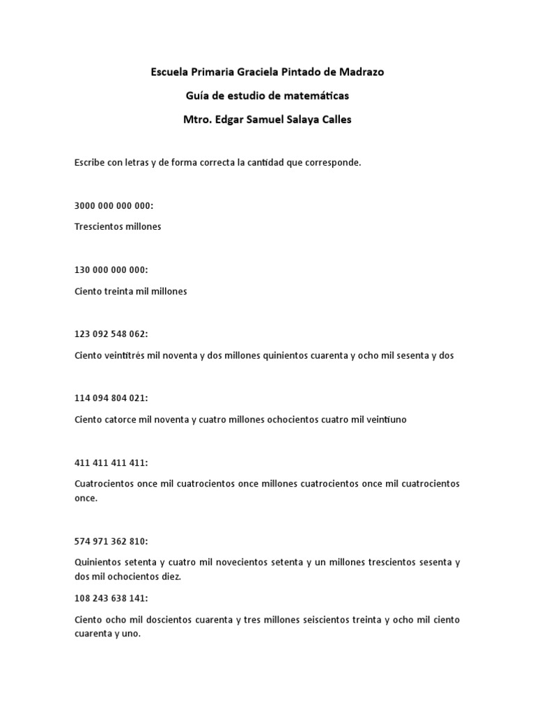 Ejercicios de Repaso Matemàticas | PDF