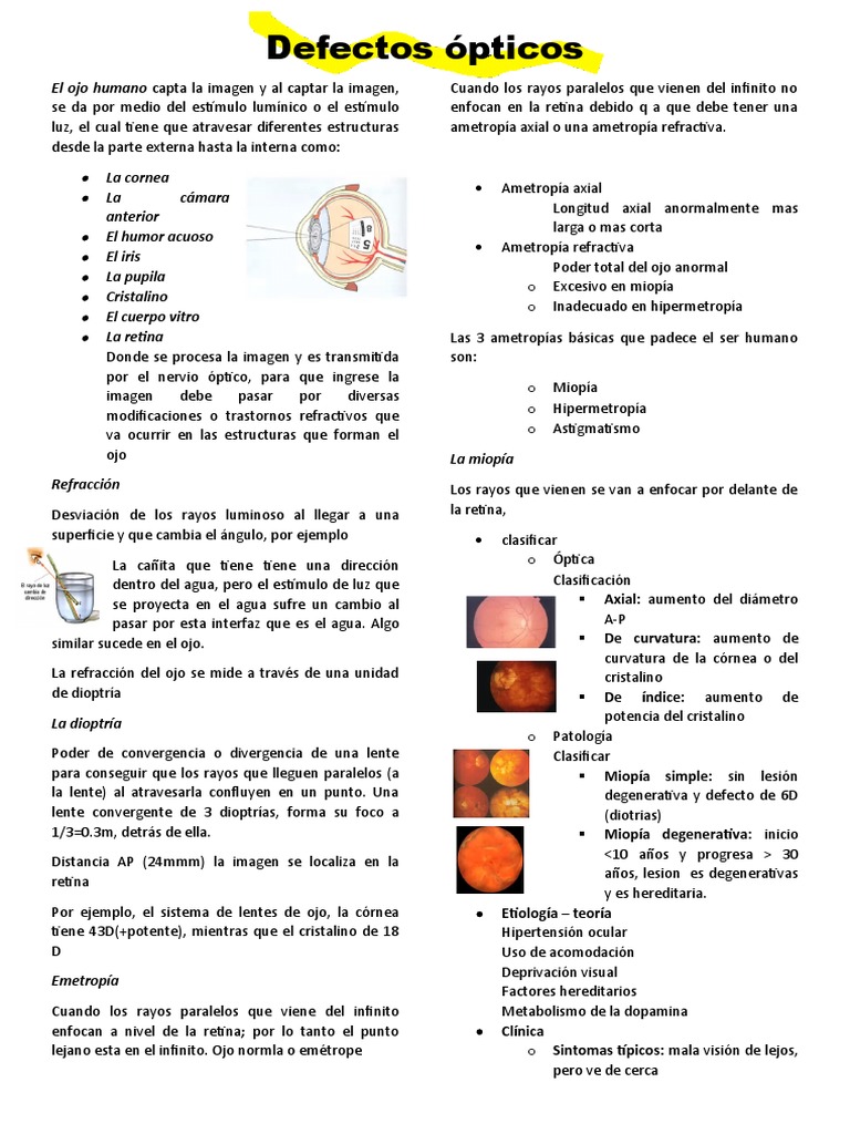 Calse 2 de Oftalmo | PDF | Ojo humano | Miopía