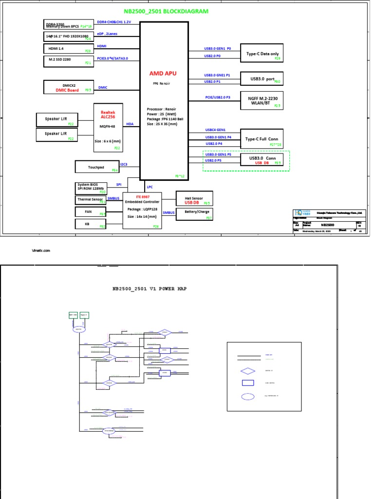 NB2500EA MB Schematic | PDF | Manufactured Goods | Computer Hardware