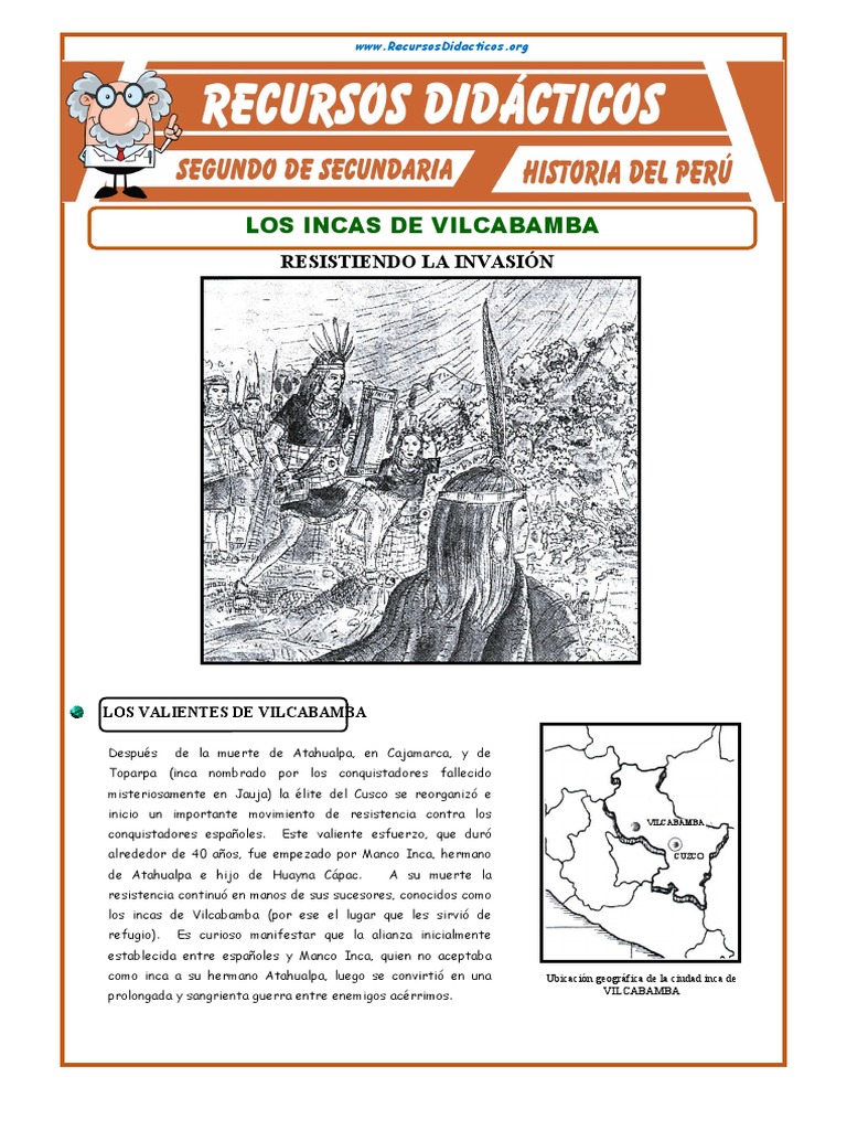 Los Incas de Vilcabamba para Segundo | PDF | Imperio Inca | Perú Los Incas de Vilcabamba para Segundo | PDF | Imperio Inca | Perú