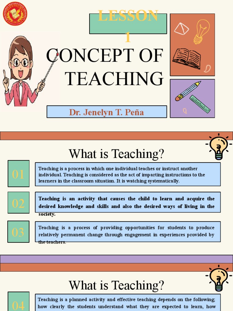 LESSON 1 Concept of Teaching | PDF | Teaching Method | Learning