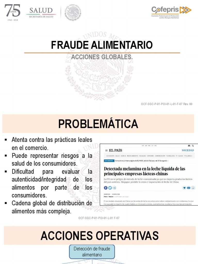 Estrategias contra el Fraude Alimentario | PDF | Alimentos | Comida y ...