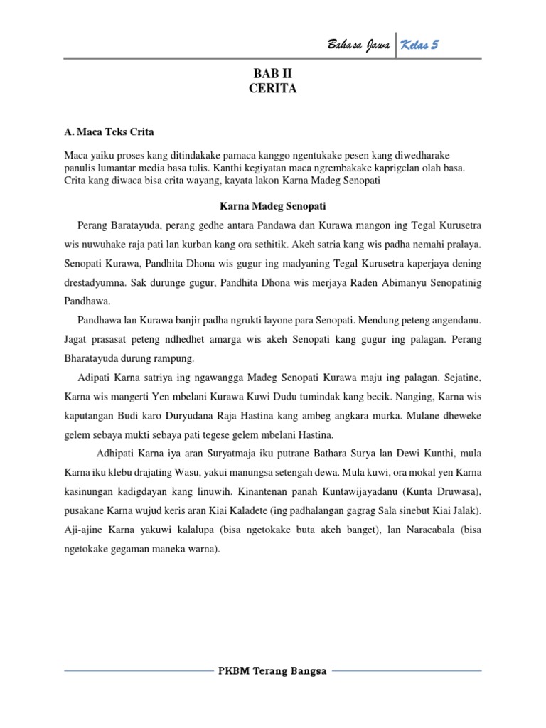 Karna Madeg Senapati | PDF