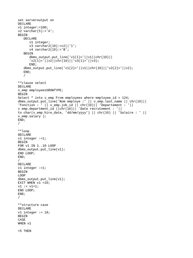 Plsql Pdf Computer Programming Computing