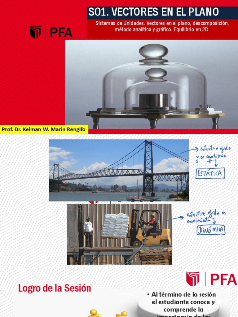 s01 Vectores en Plano - Pfa | PDF | Vector Euclidiano | Mecánica
