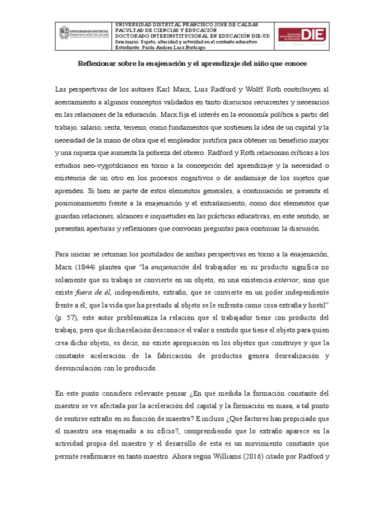 Pronuncimiento Paola Lara | PDF | Karl Marx | Capital (economía)