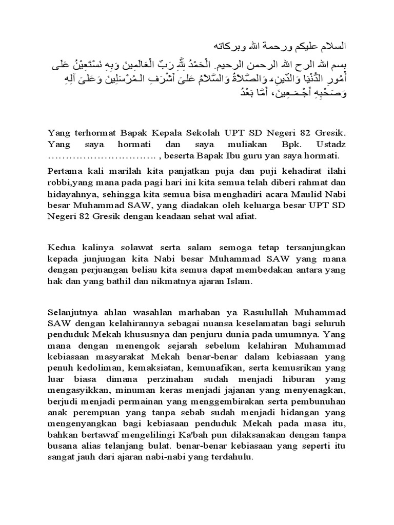 Teks Pembawa Acara | PDF