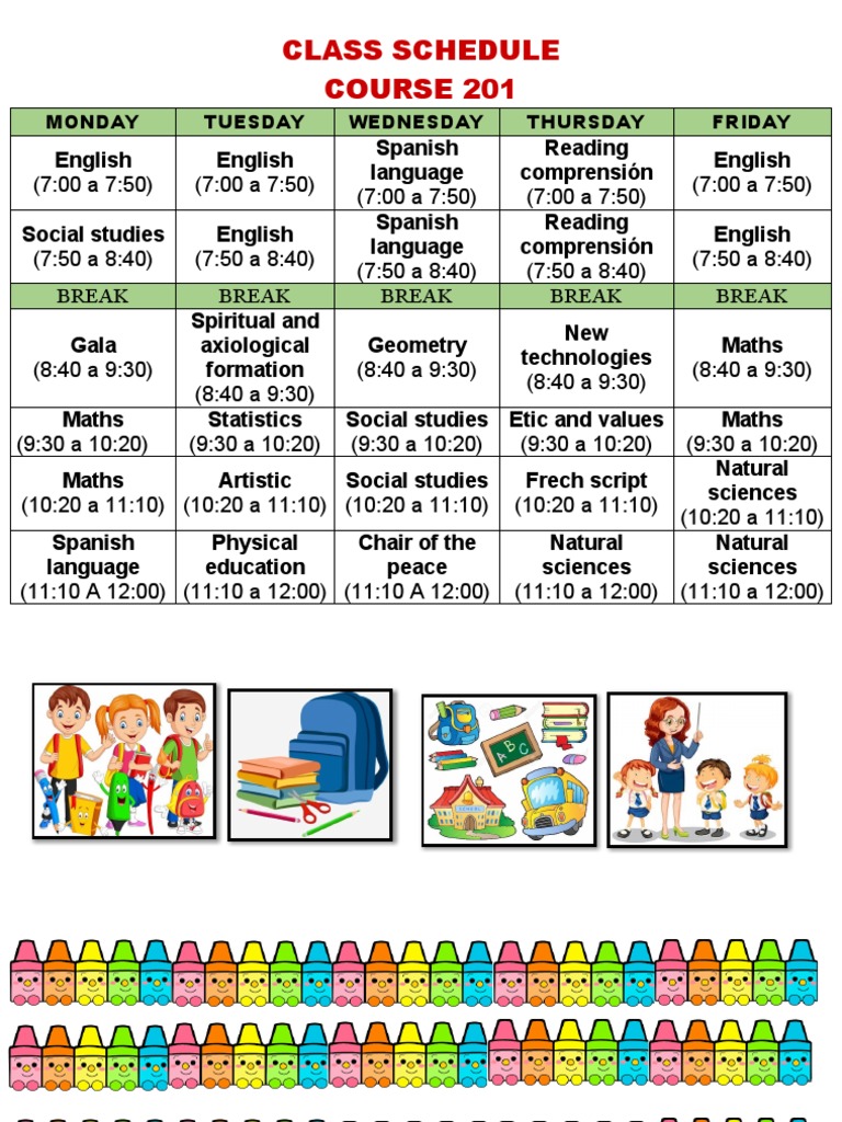 Class Schedule | PDF