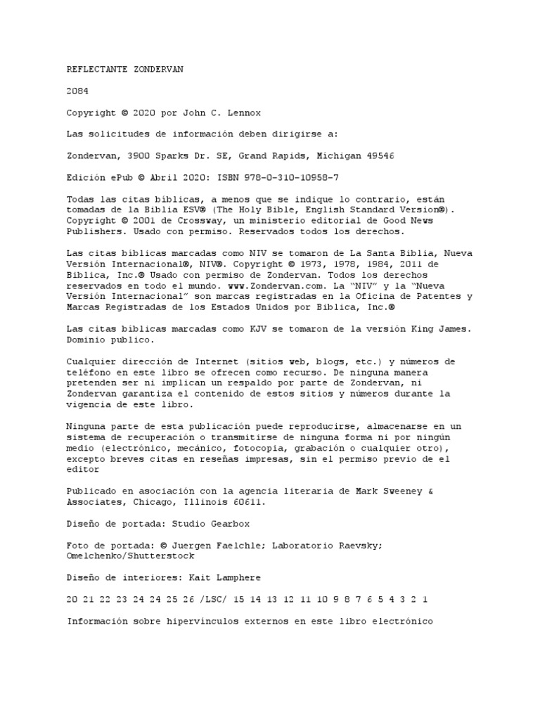 2084 Inteligencia Artificial John C. Lennox | PDF | Inteligencia ...