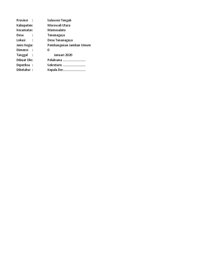 Analisa Dan Rab MCK | PDF