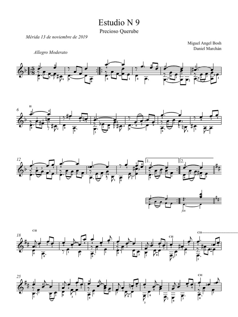 Precioso Querube - Full Score | PDF