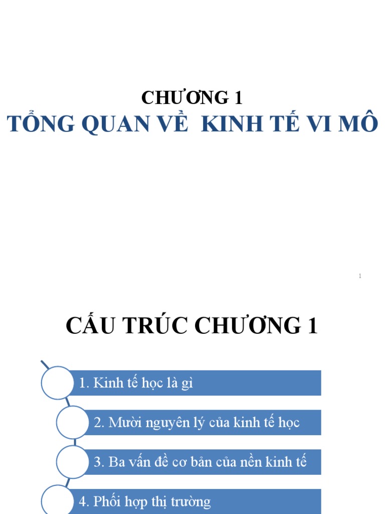 CHUONG 1- Tong quan KTVM.pptxkinh tế vi mô c1 | PDF