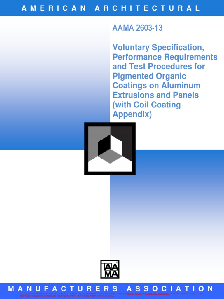Aama 2603-13 | PDF | Specification (Technical Standard) | Hydrochloric Acid