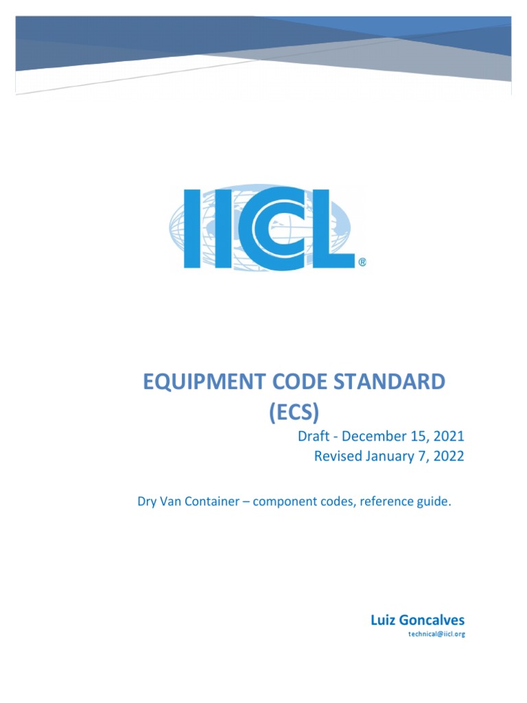 Dry Van Container Component Codes Guide | PDF | Manufactured Goods ...