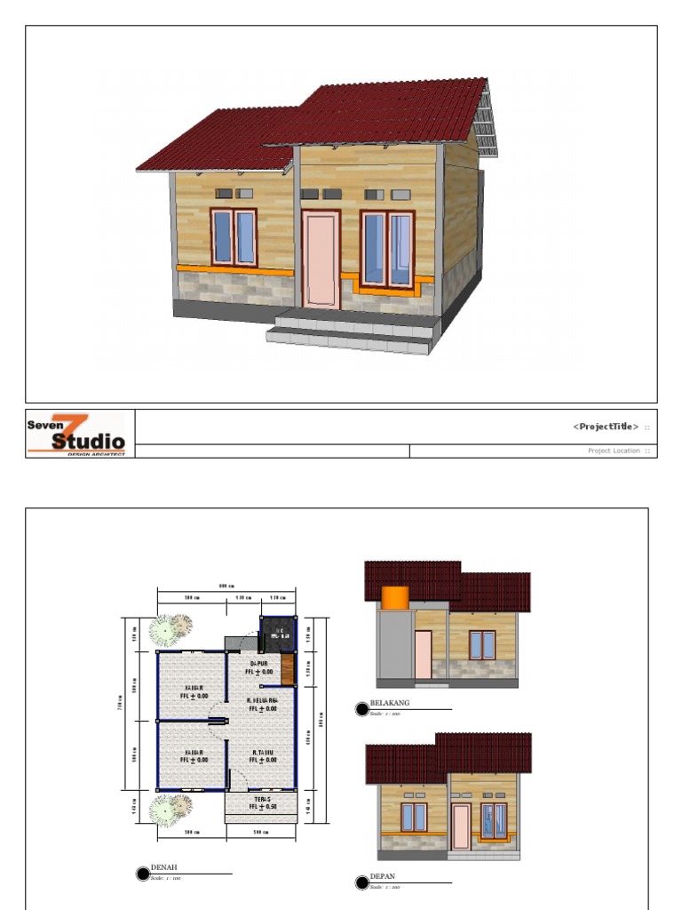 Desain Rumah Semi Permanen Modern | PDF