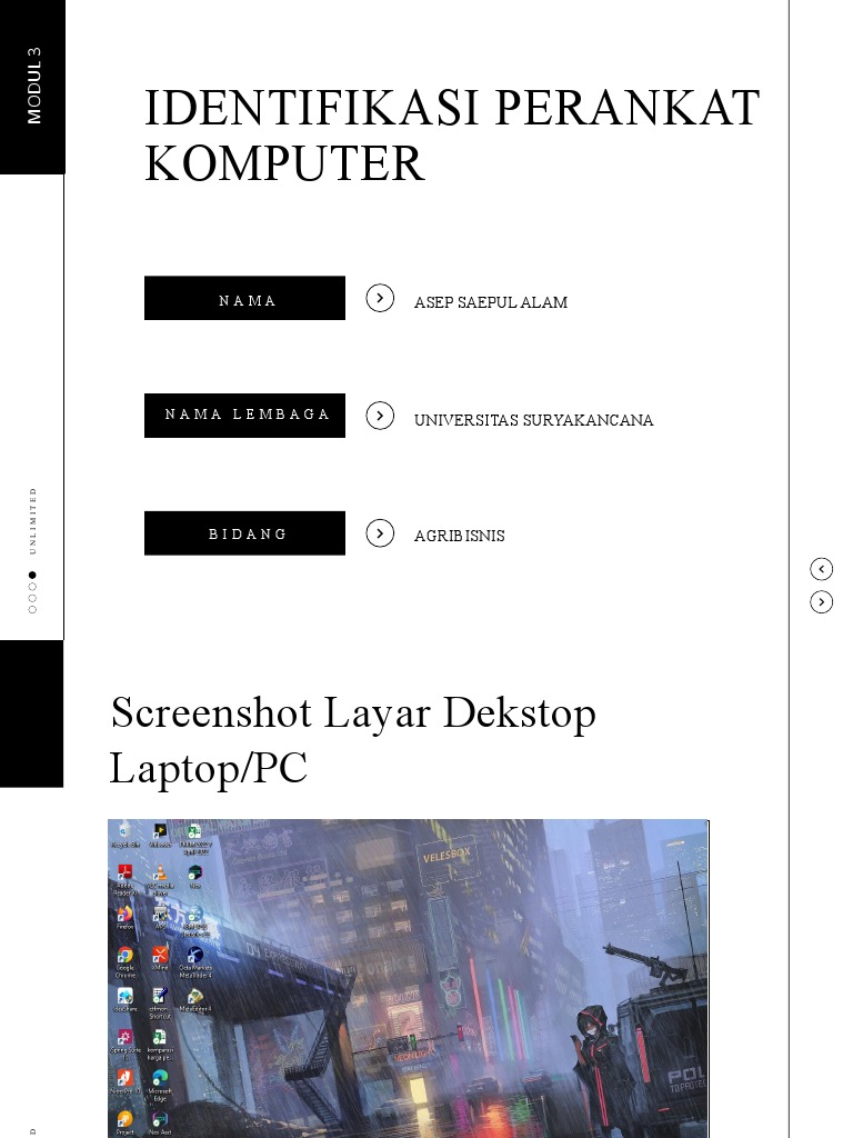 Tugas Modul 3 - Identifikasi Perangkat Komputer - Asep Saepul Alam | PDF | Laptop | Personal ...